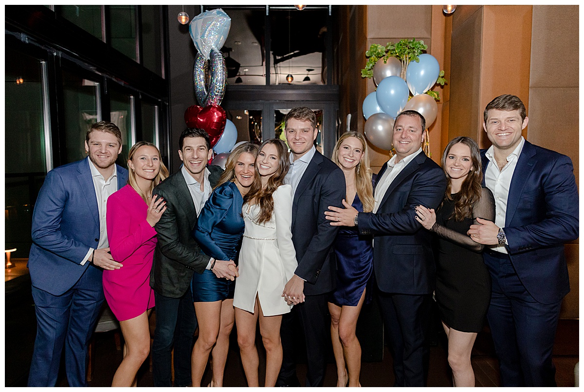 NYC Bar Hugo Rooftop Engagement Party | Sammi + Jason ...