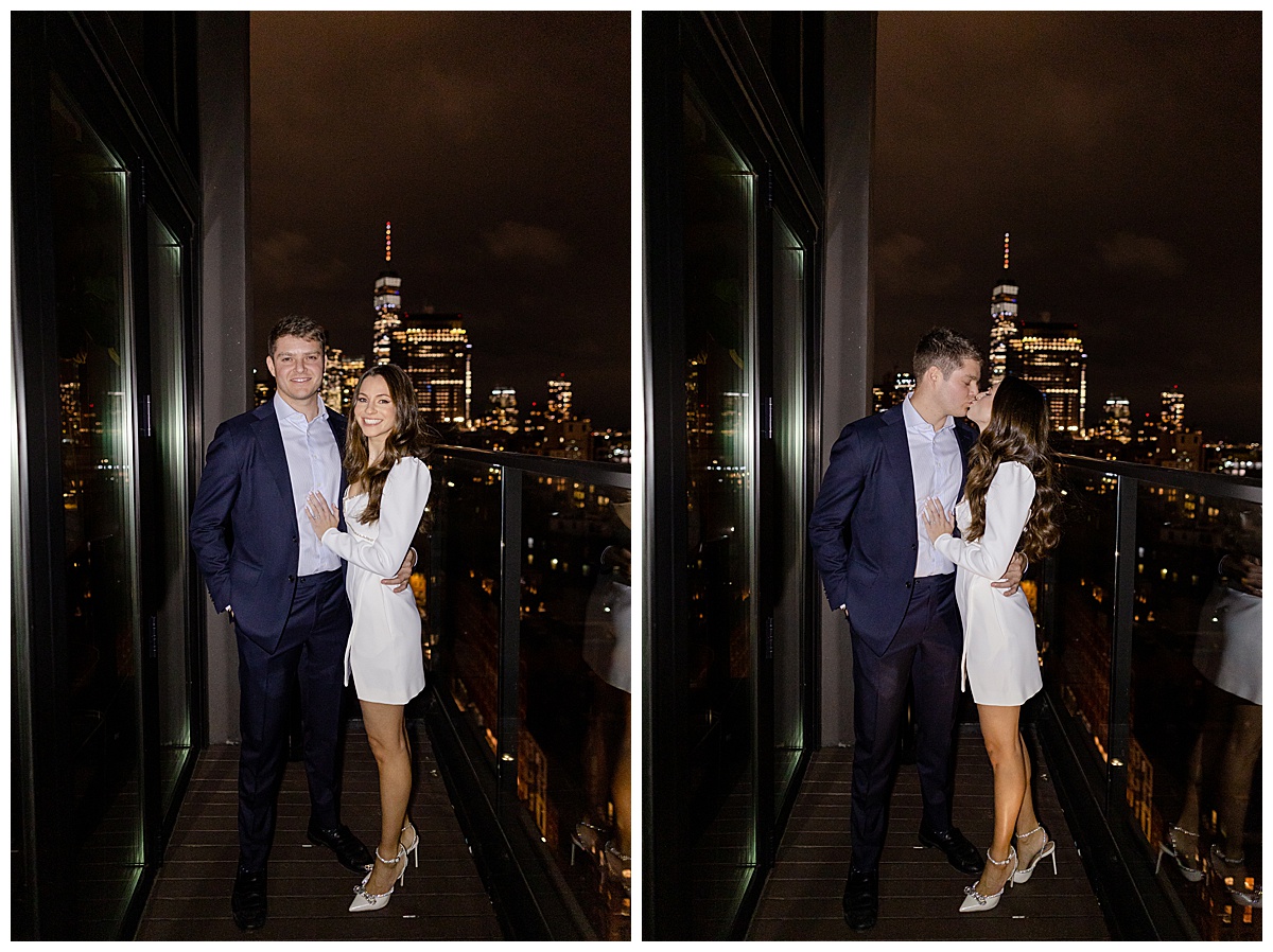 NYC Bar Hugo Rooftop Engagement Party | Sammi + Jason ...
